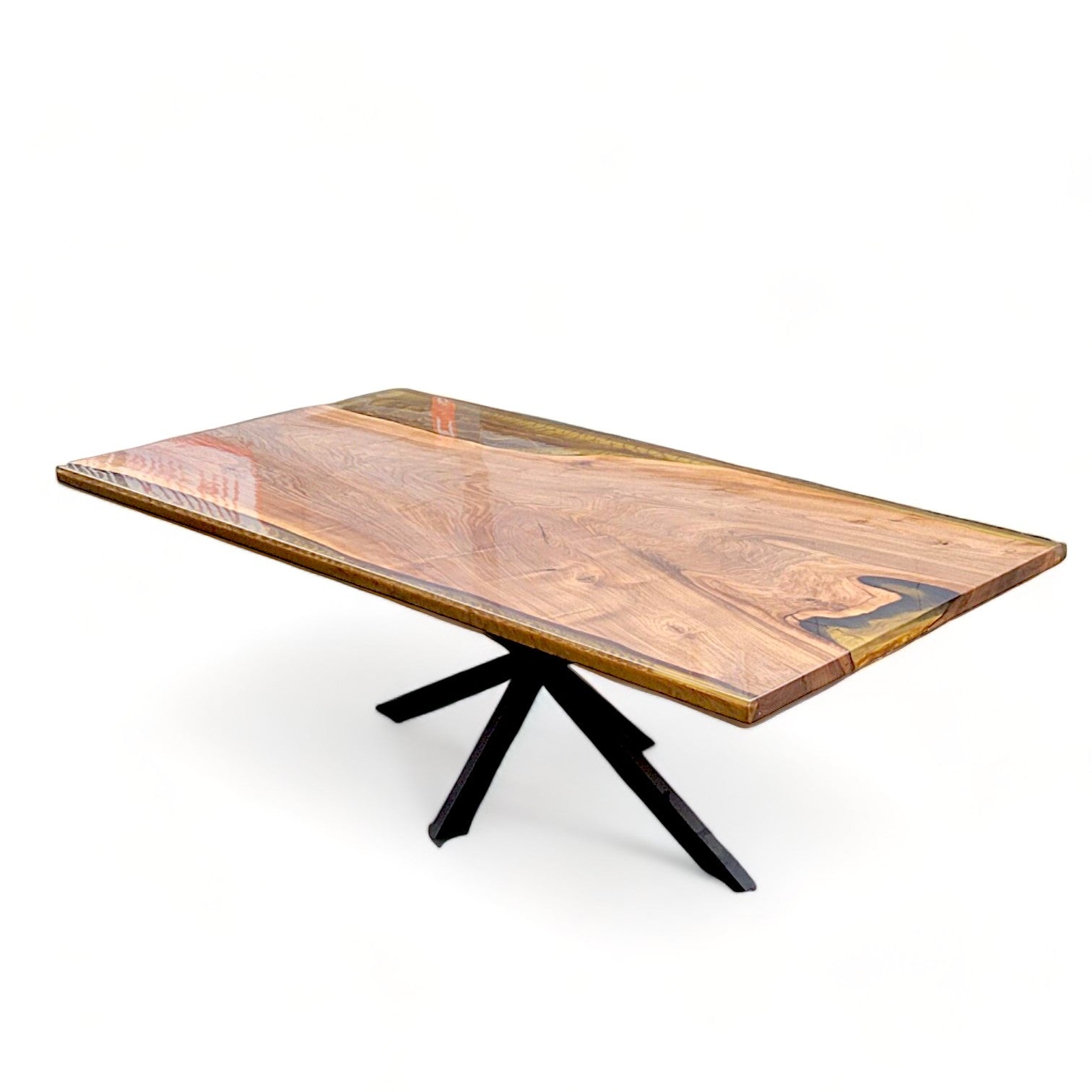 One Piece Live Edge Walnut Office Desk | Natural Walnut Office Desk ...