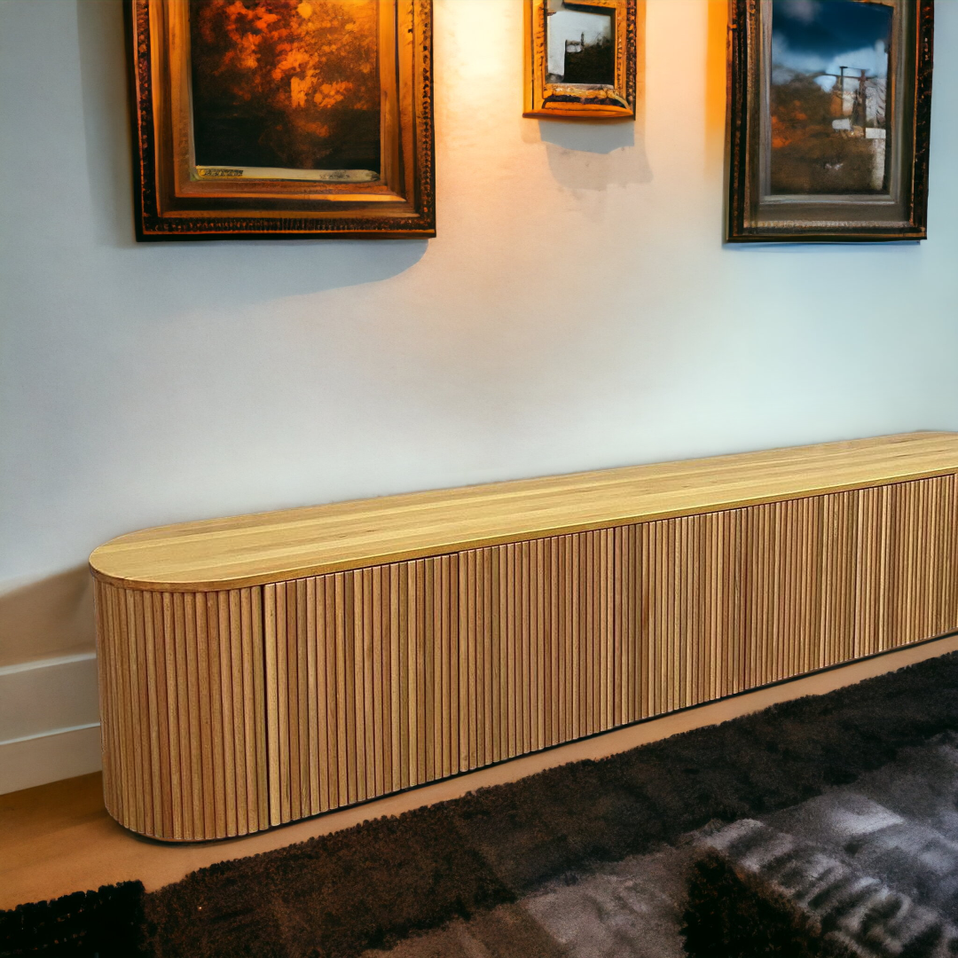 Japandi Wooden TV Stand – The Industrial Furniture