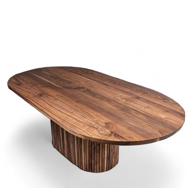 Japandi Style Walnut Cascade Conference Table – The Industrial Furniture